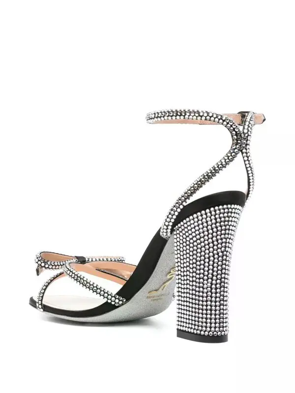 Rene Caovilla 105mm Nicole Sandals - Black