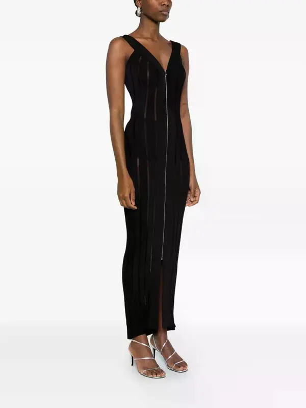 NENSI DOJAKA Ribbed-knit Maxi Dress
