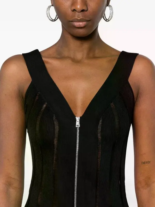 NENSI DOJAKA Ribbed-knit Maxi Dress