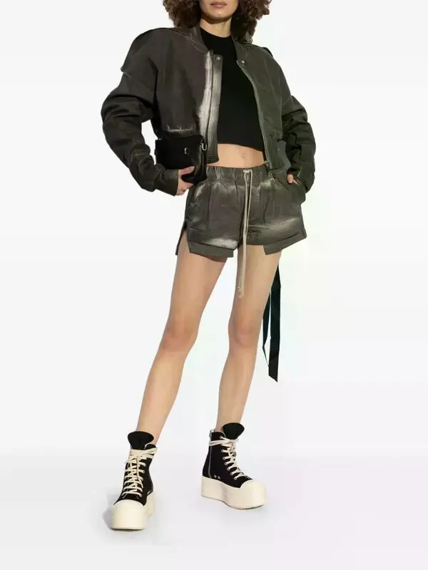 Rick Owens Flight Jkt Cropped Jacket - Grey