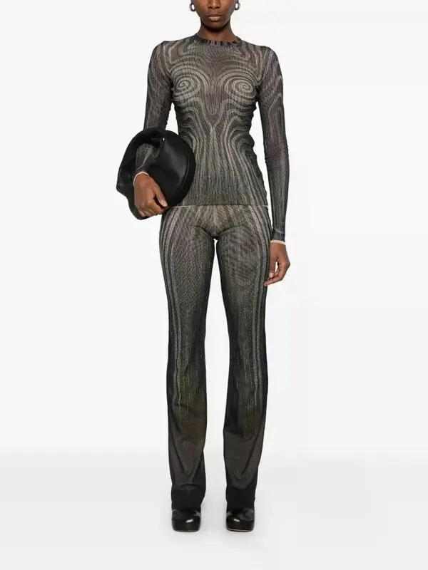 JEAN PAUL GAULTIER Spiral-print Trousers