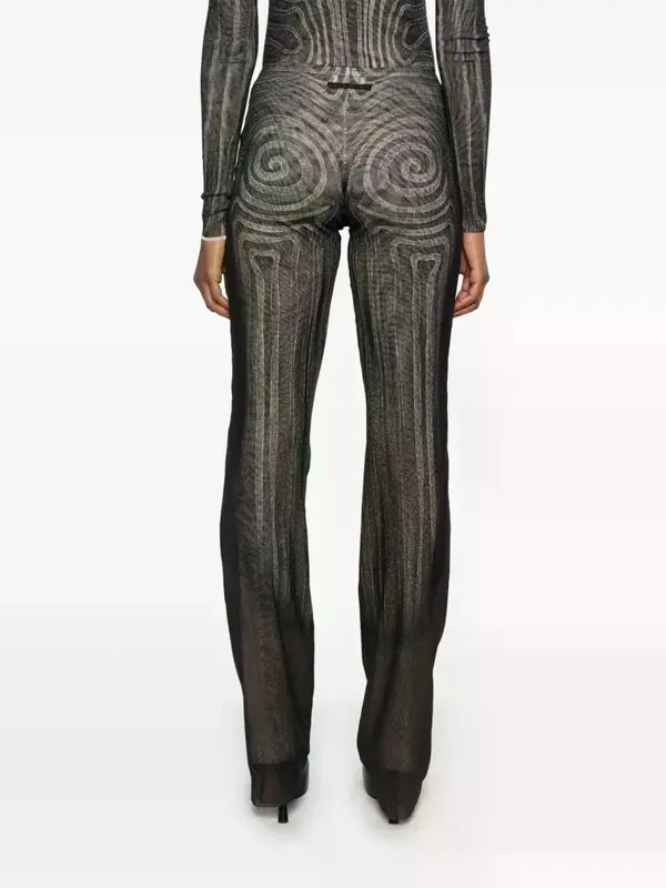 JEAN PAUL GAULTIER Spiral-print Trousers