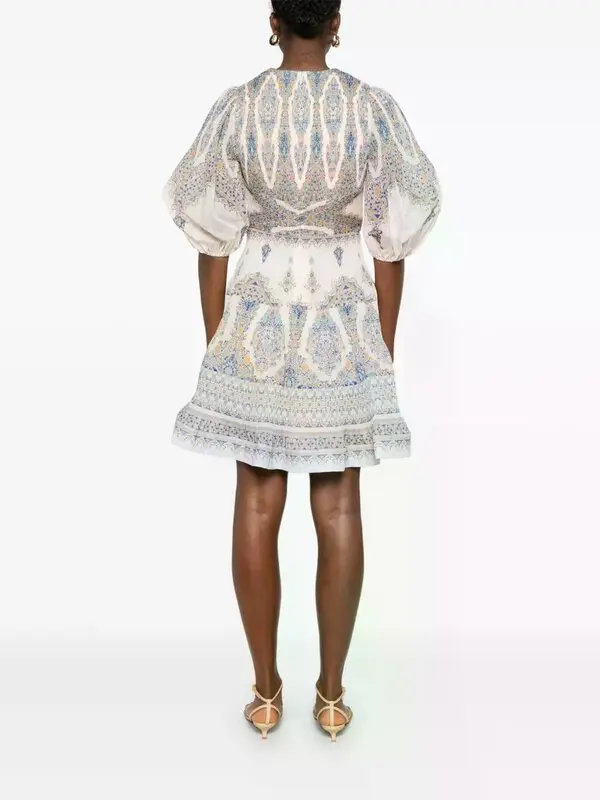 zimmermann pleated mini dress ZIMMERMANN Pleated Mini Dress | Pink