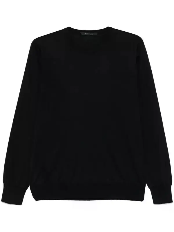 Tagliatore Crew Neck Sweater - Black
