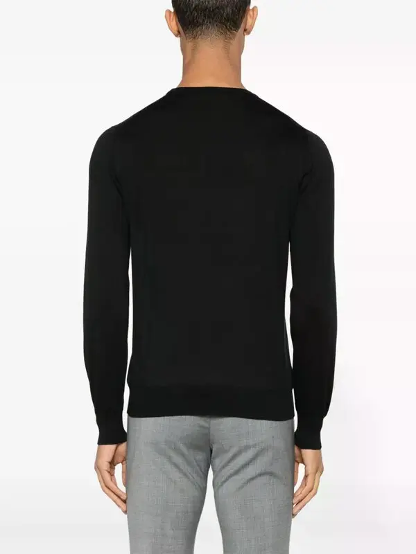 Tagliatore Crew Neck Sweater - Black