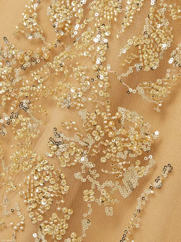 Zuhair Murad Wrap-effect Embellished Tulle Gown