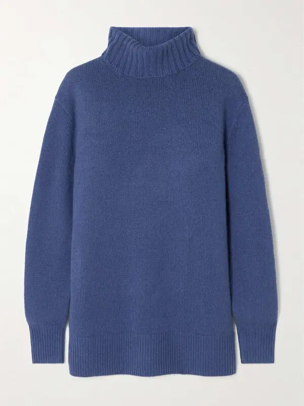 JOSEPH Cashmere Turtleneck Sweater - Blue