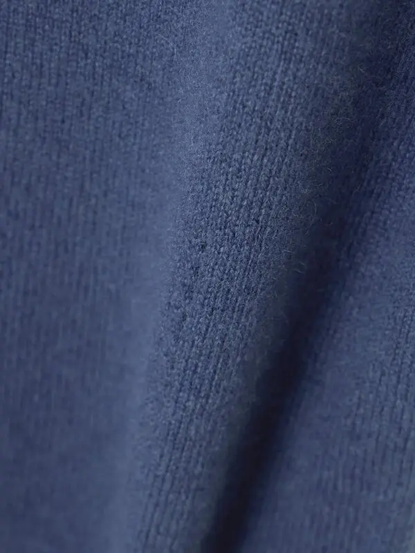 JOSEPH Pointelle-trimmed Cashmere T-shirt