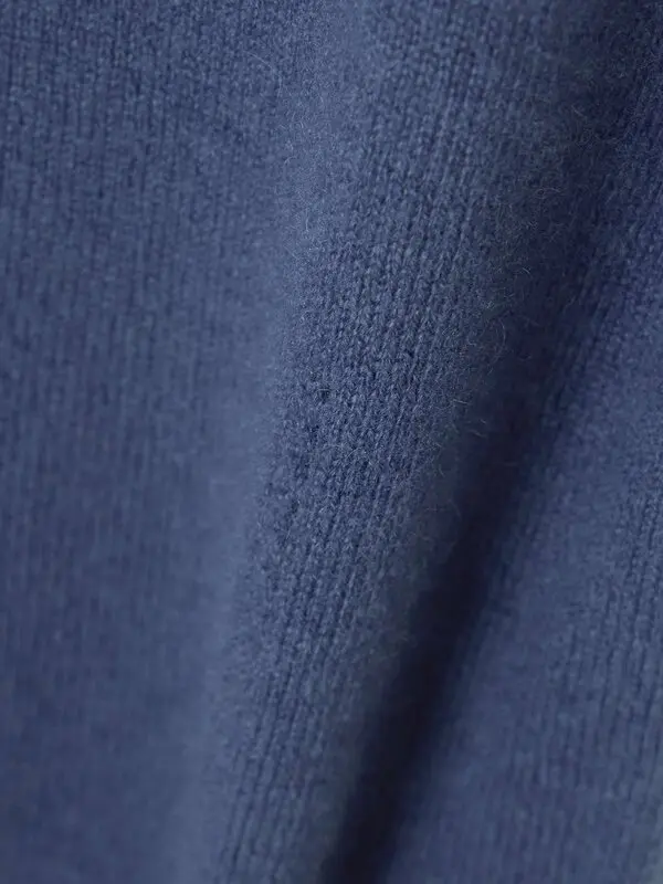 JOSEPH Pointelle-trimmed Cashmere T-shirt