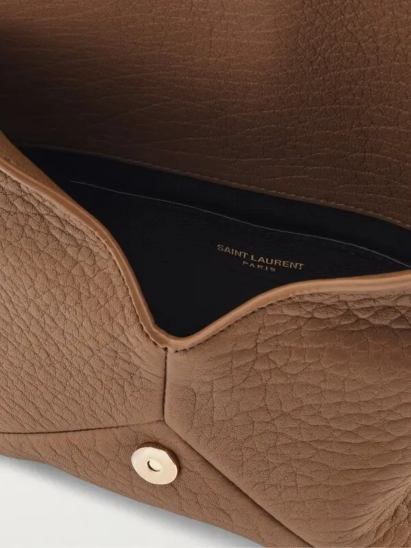 Saint Laurent Cassandre Mini Textured-leather Shoulder Bag