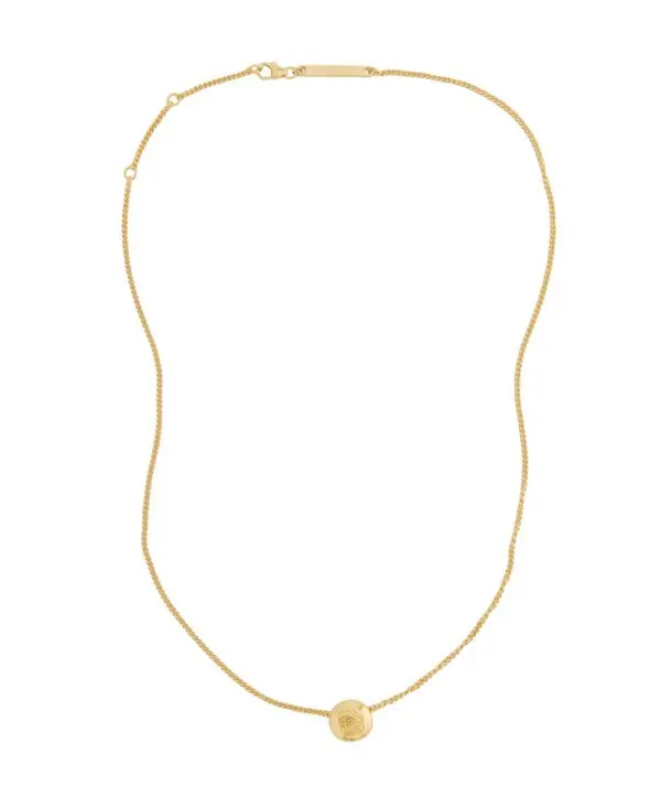 Loewe Anagram Pebble Necklace - Gold