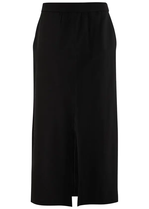 Eileen Fisher Stretch Crepe Midi Skirt