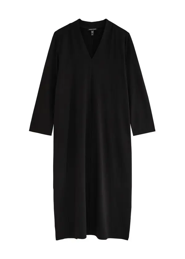 knee length dresses for ladies Fine Tencel Jersey Dress – Eileen Fisher Renew main image 1