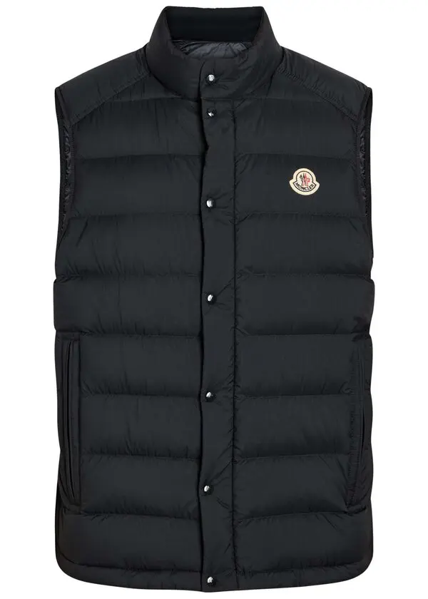 Moncler Barthe Quilted Shell Gilet - Navy