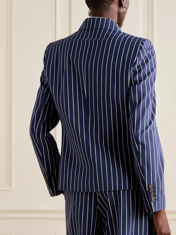 Brunello Cucinelli Double-breasted Striped Blazer