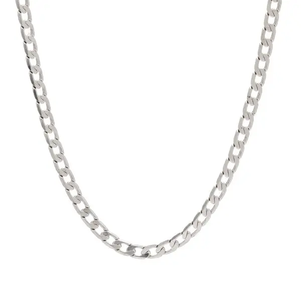 TWOJEYS Cuban Chain Necklace - Silver