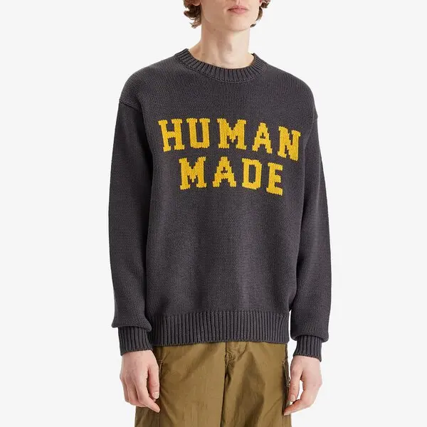 HUMAN MADE HOPE LOW GAUGE KNIT BROWN XL HUMAN SWEAT – foolsjudge