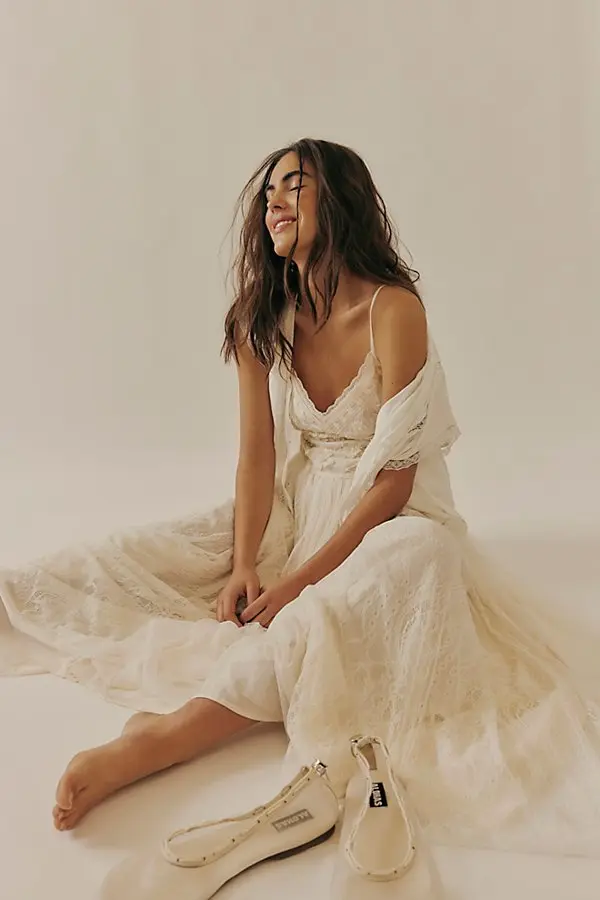 Free People Fairydust Maxi Dress - Ivory Combo