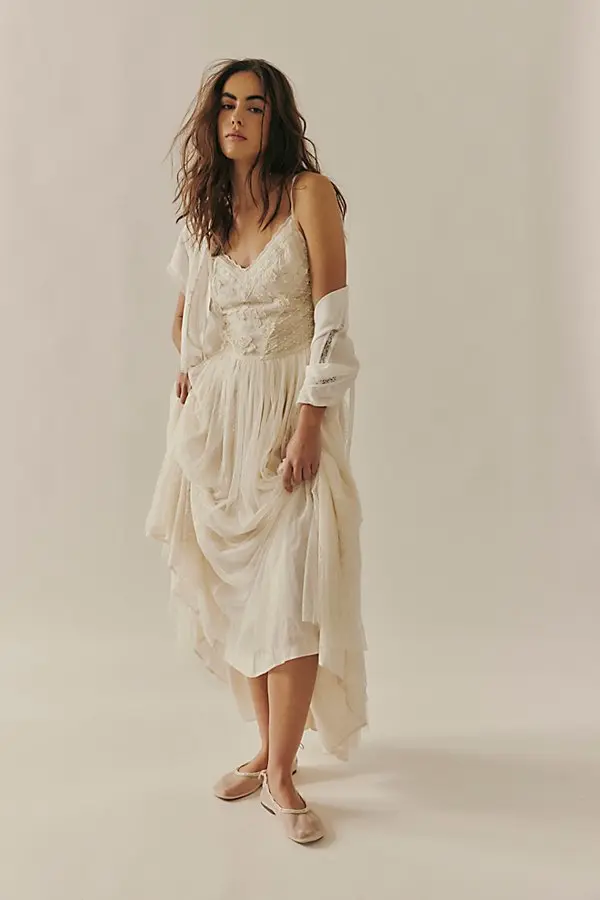 green emerald velvet dress Free People Dream Weaver Maxi Dress – AH Collection main image 0
