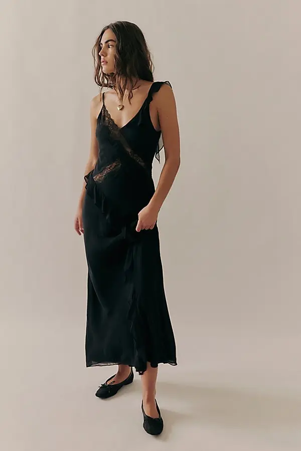knee length dresses for ladies Bec and Bridge Felix V Maxi Dress in Stone Multi  Coco & Lola