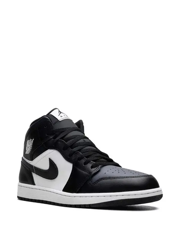 JORDAN 1 Mid Off Noir Toe Sneakers - Black