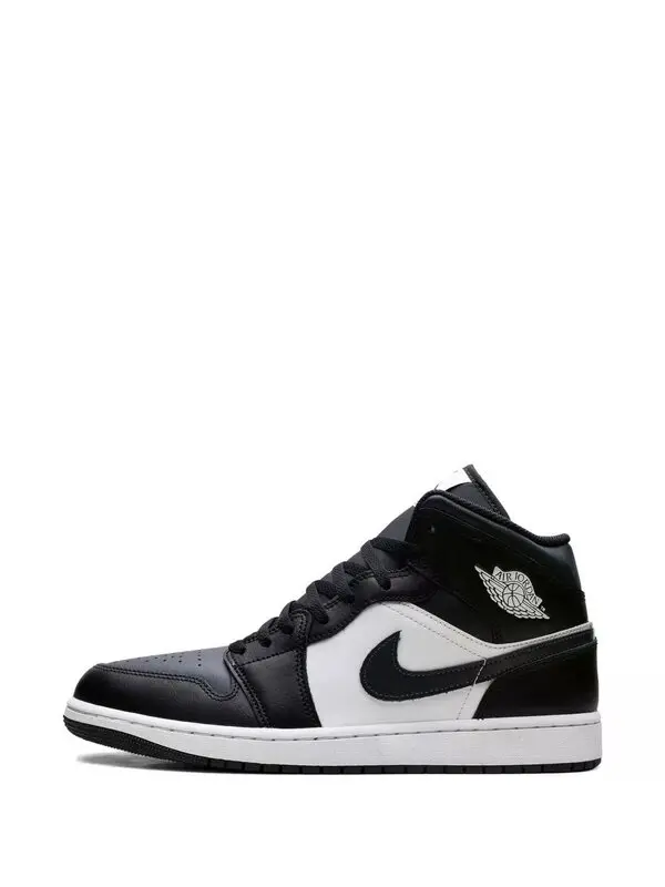 JORDAN 1 Mid Off Noir Toe Sneakers - Black