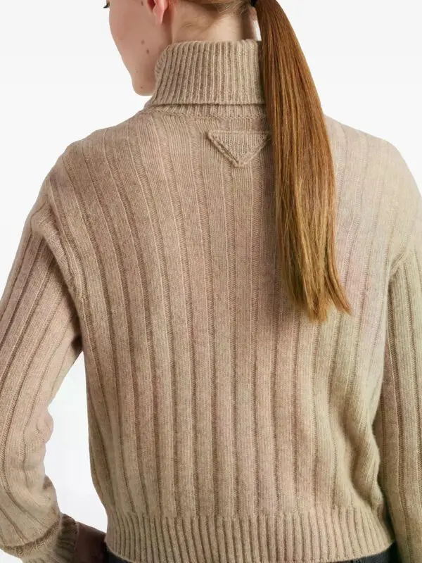 Prada Re-cashmere Turtleneck Sweater - Neutrals