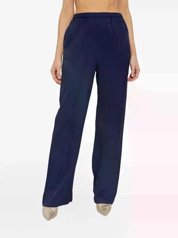 Emporio Armani Jacquard Palazzo Trousers