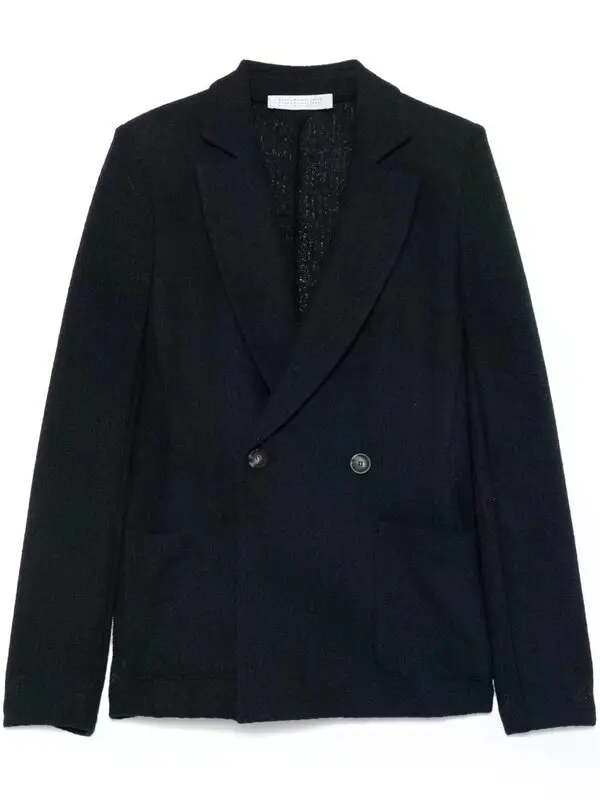 Harris Wharf London Two-tone Frisé Blazer - Blue