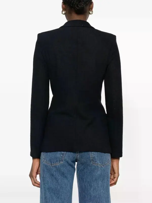 Harris Wharf London Two-tone Frisé Blazer - Blue