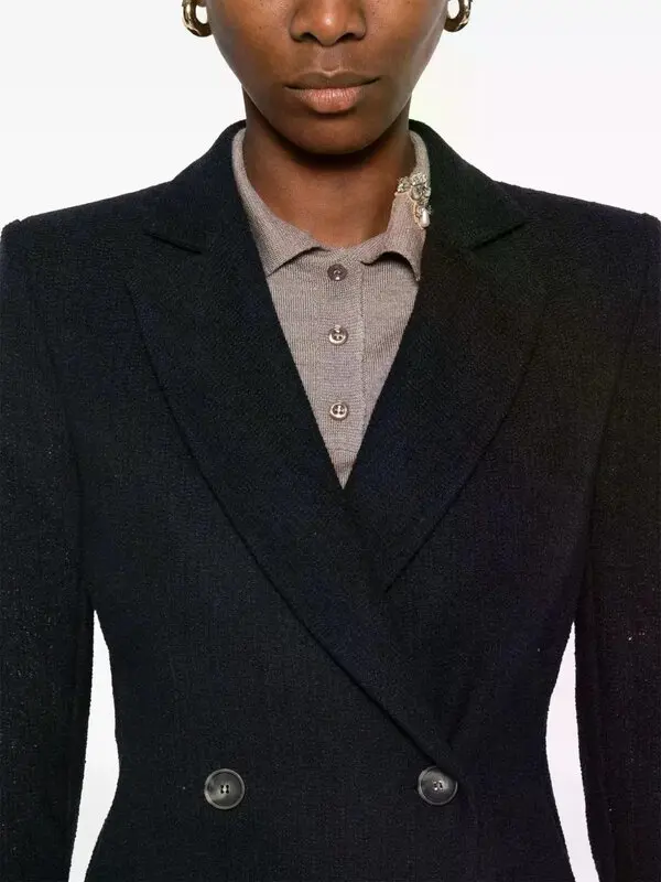 Harris Wharf London Two-tone Frisé Blazer - Blue