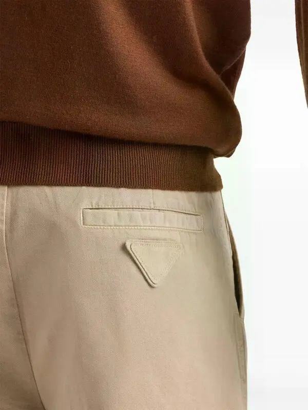 Prada Cotton Bermuda Shorts - Neutrals