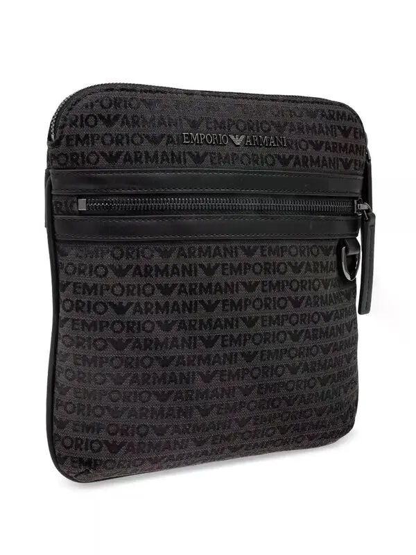 Emporio Armani All-over Lettering Messenger Bag