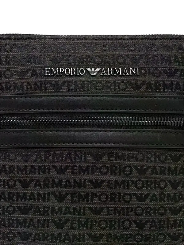 Emporio Armani All-over Lettering Messenger Bag
