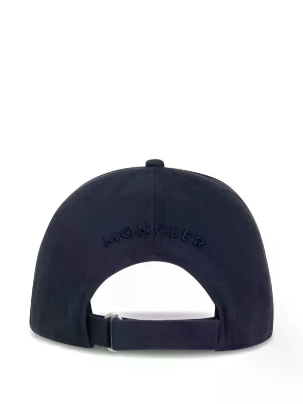 Moncler Cotton Gabardine Baseball Cap - Blue