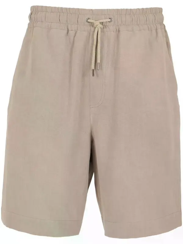 Giorgio Armani Linen Bermuda Shorts - Neutrals