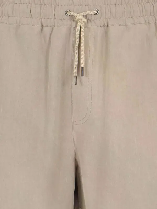 Giorgio Armani Linen Bermuda Shorts - Neutrals