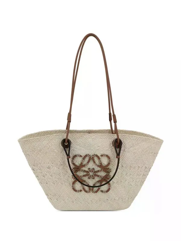 Loewe Anagram Basket Tote - Neutrals