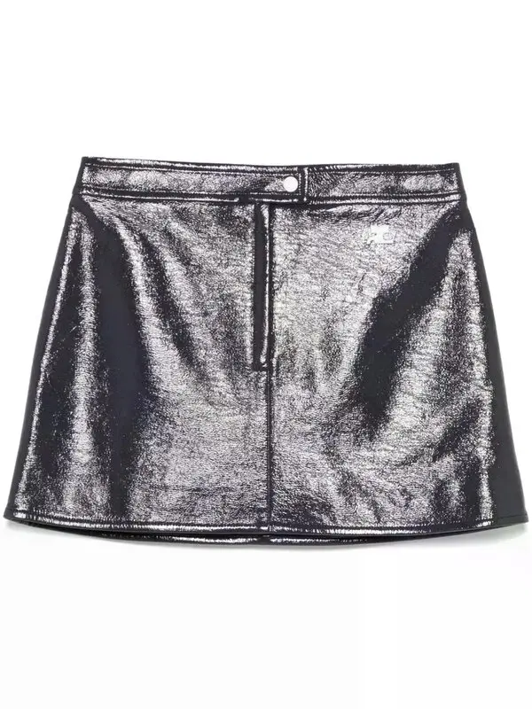 COURREGES Reedition Vinyl Mini Skirt - Blue