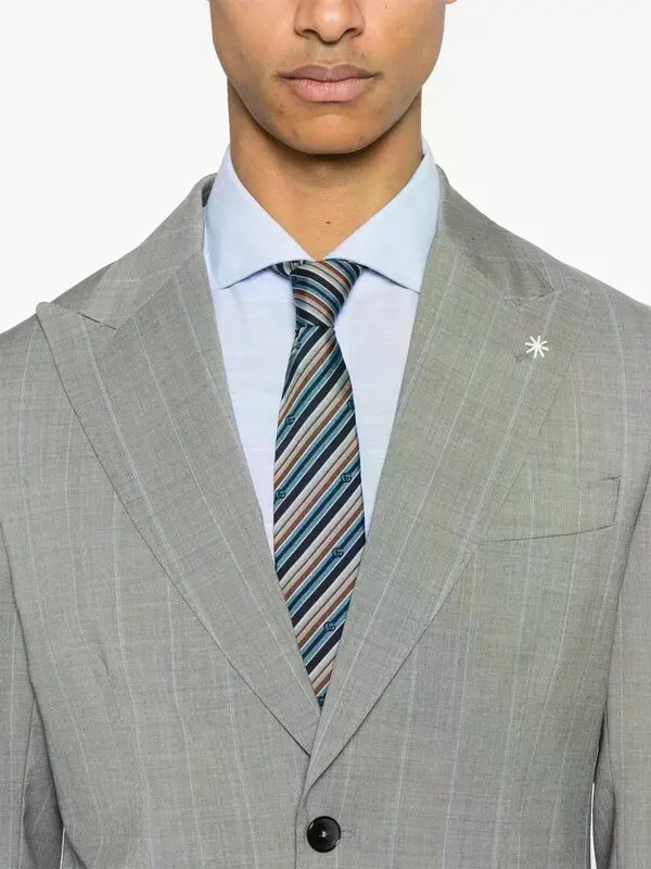 MANUEL RITZ Striped Suit