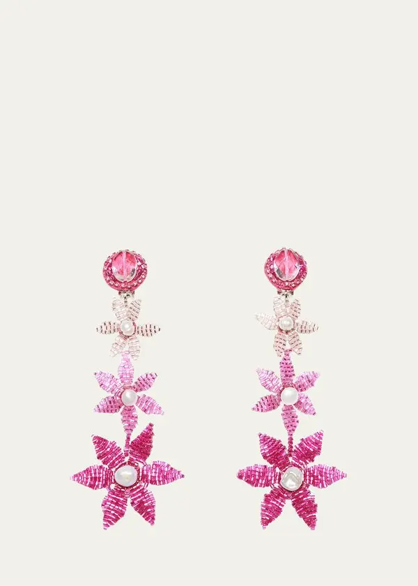 Ranjana Khan Tiered Drop Earrings