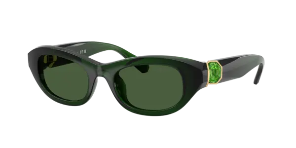 SWAROVSKI Sk6036u Sunglasses - Dark Green