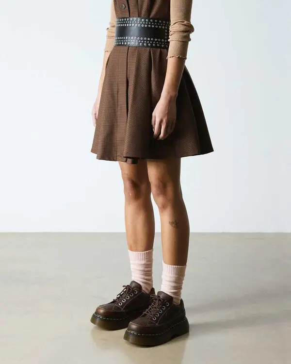 Dr. Martens Buzz 5-eye Grizzly Leather Shoes - Brown