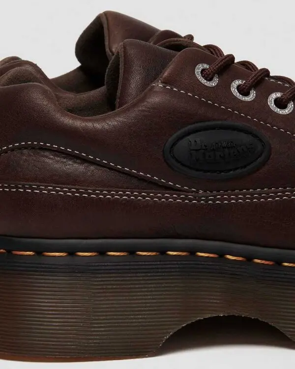Dr. Martens Buzz 5-eye Grizzly Leather Shoes - Brown
