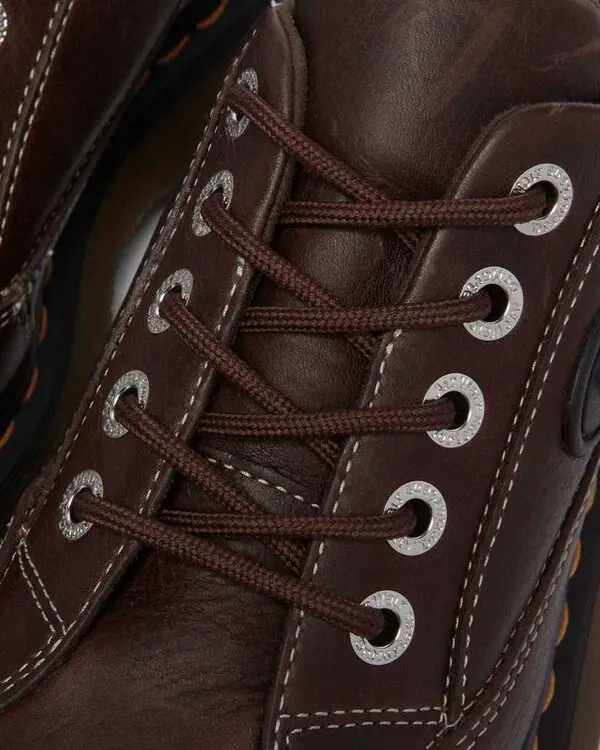 Dr. Martens Buzz 5-eye Grizzly Leather Shoes - Brown