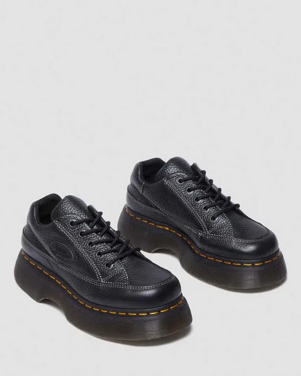 Dr. Martens Buzz 5-eye Leather Shoes - Black