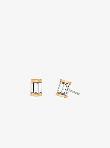 Michael Kors Cubic Zirconia Stud Earrings - Gold