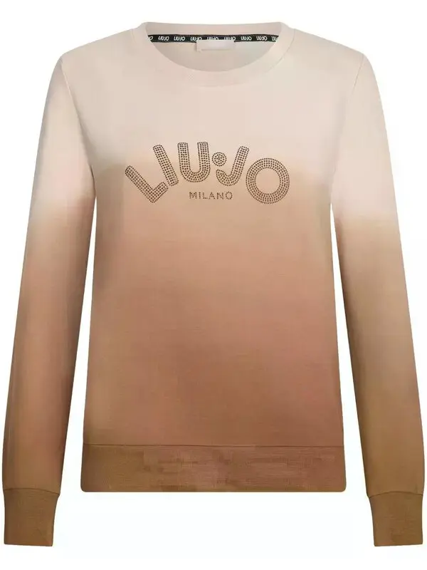 Liu Jo Rhinestone-embellished Sweatshirt - Brown