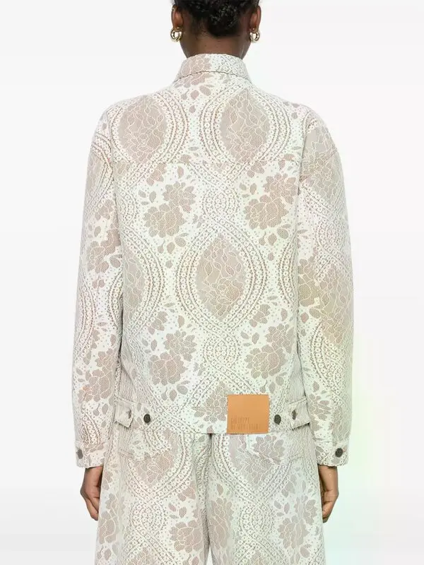 Giuseppe Di Morabito Lace-effect Denim Jacket