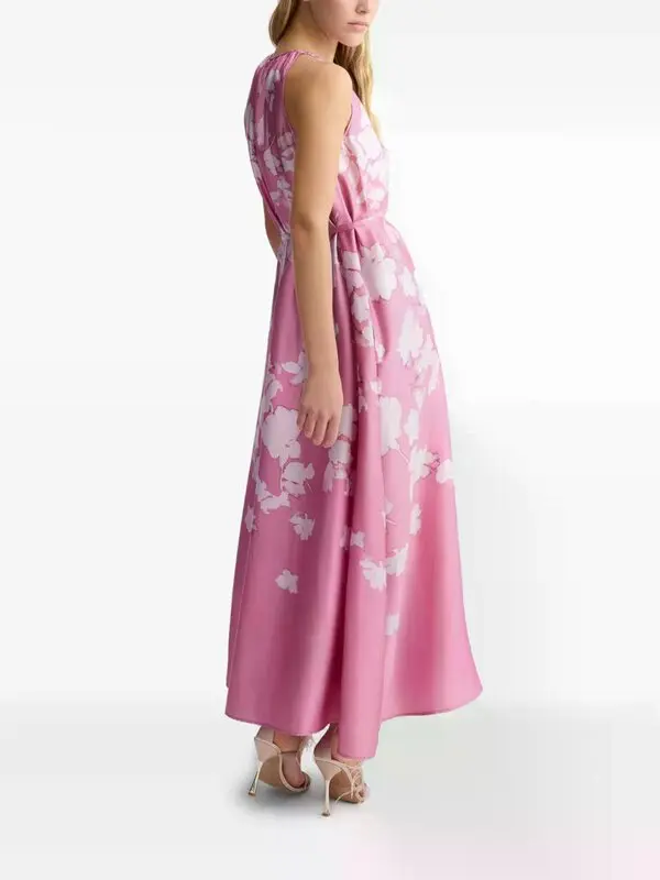 Liu Jo Printed Satin Halterneck Dress